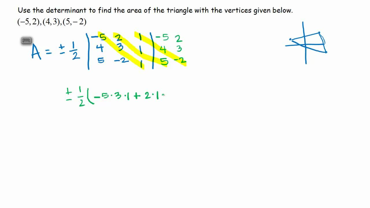Area Of A Triangle Using Matrices Worksheet - TraingleWorksheets.com Area Of A Triangle Using Matrices Worksheet - TraingleWorksheets.com